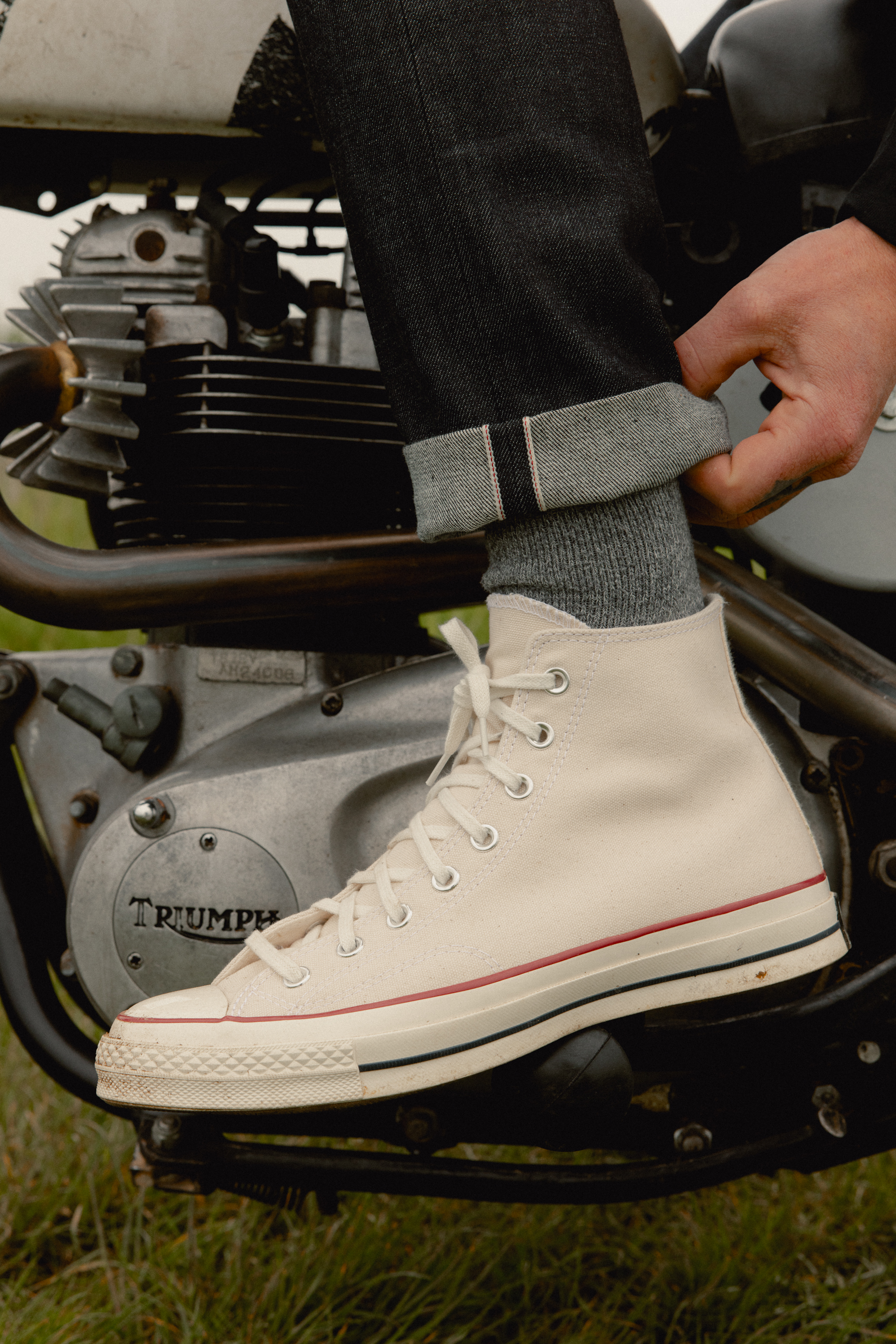 Tiger Cub Rigid Dark Blue Selvedge Jeans | Triumph Heritage Tiger Cub Rigid Dark Blue Selvedge Jeans | Triumph Heritage