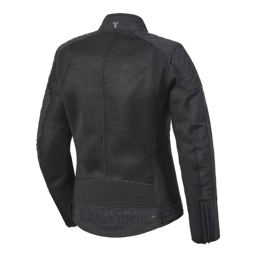 Braddan Womens Retro Mesh Jacket in Black | Motorcycle Clothing