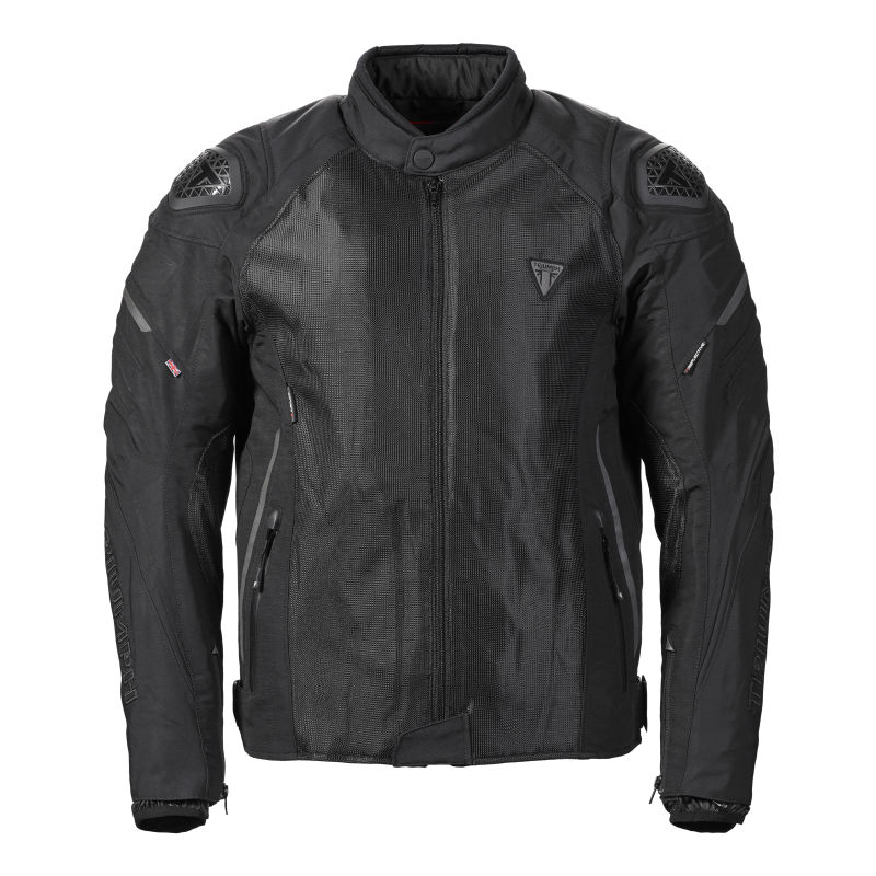 Triple Mesh Motorcycle Roadster Black Jacket | Motorcycle Clothing