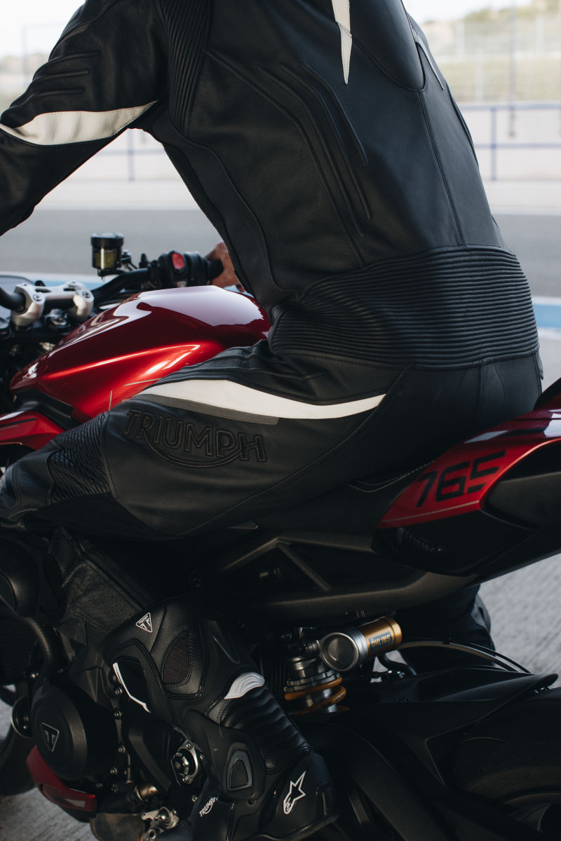 Triple Leather Roadster Black Unisex Riding Pants | Motorcycle Clothing