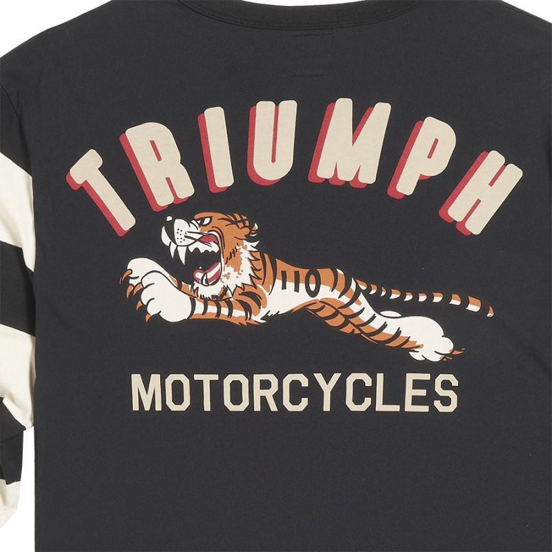 Supertrack Tiger Striped Long Sleeve T-shirt | Triumph Heritage