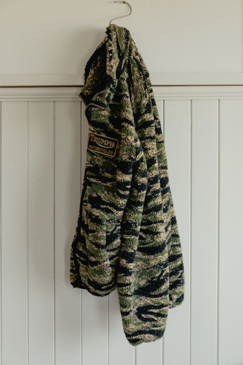 Dodger High-Pile Tiger Camo Fleece Jacket | Triumph Heritage