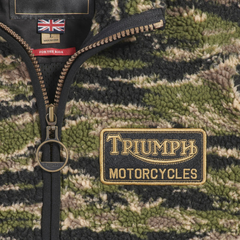 Dodger High-Pile Tiger Camo Fleece Jacket | Triumph Heritage