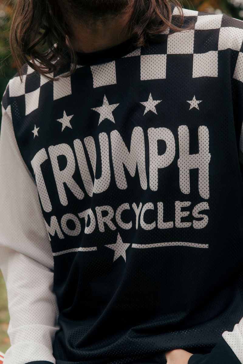 Stalker Heritage Racing Top in Black & Bone | Triumph Heritage