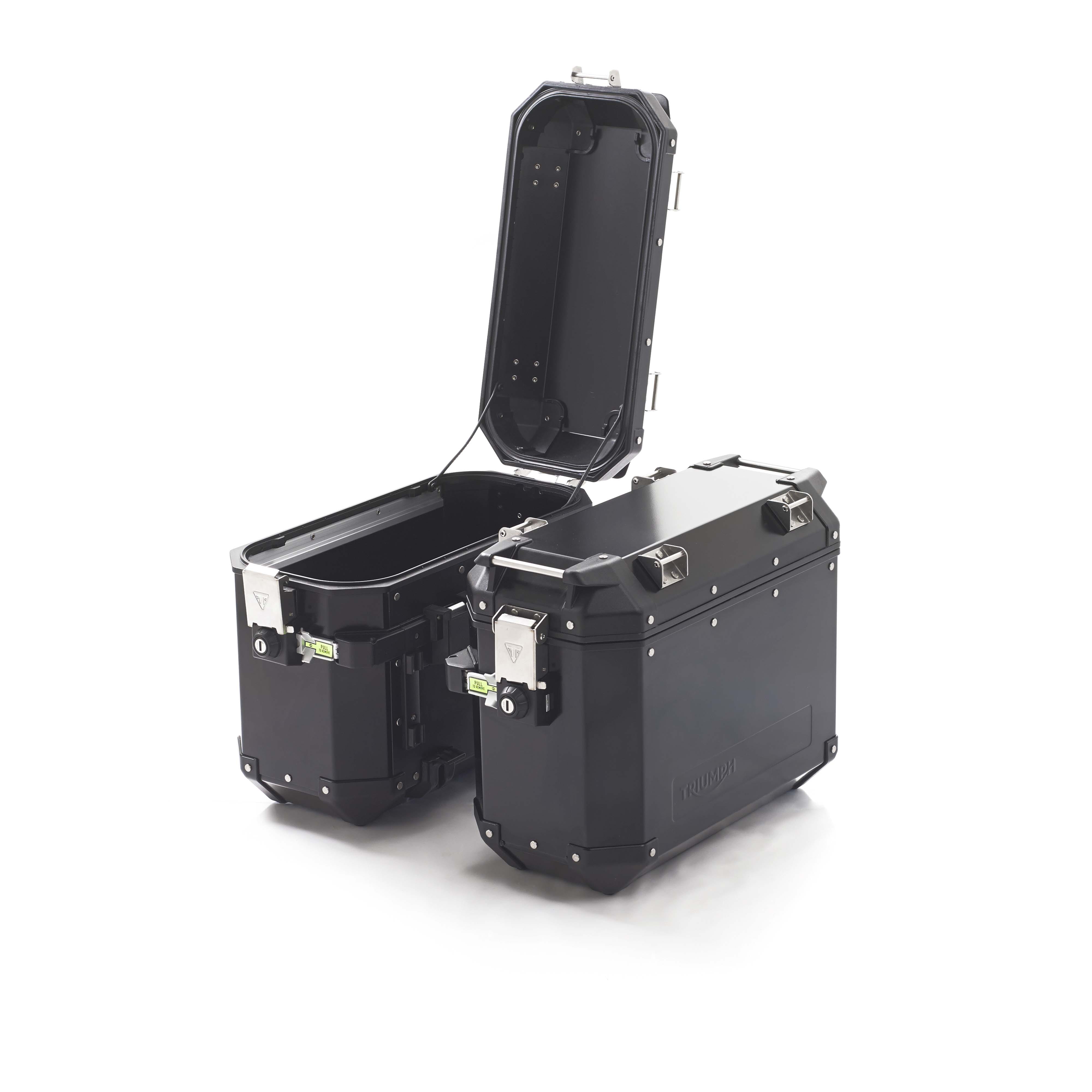Expedition Aluminium Panniers (Black) | Triumph Motorcycles