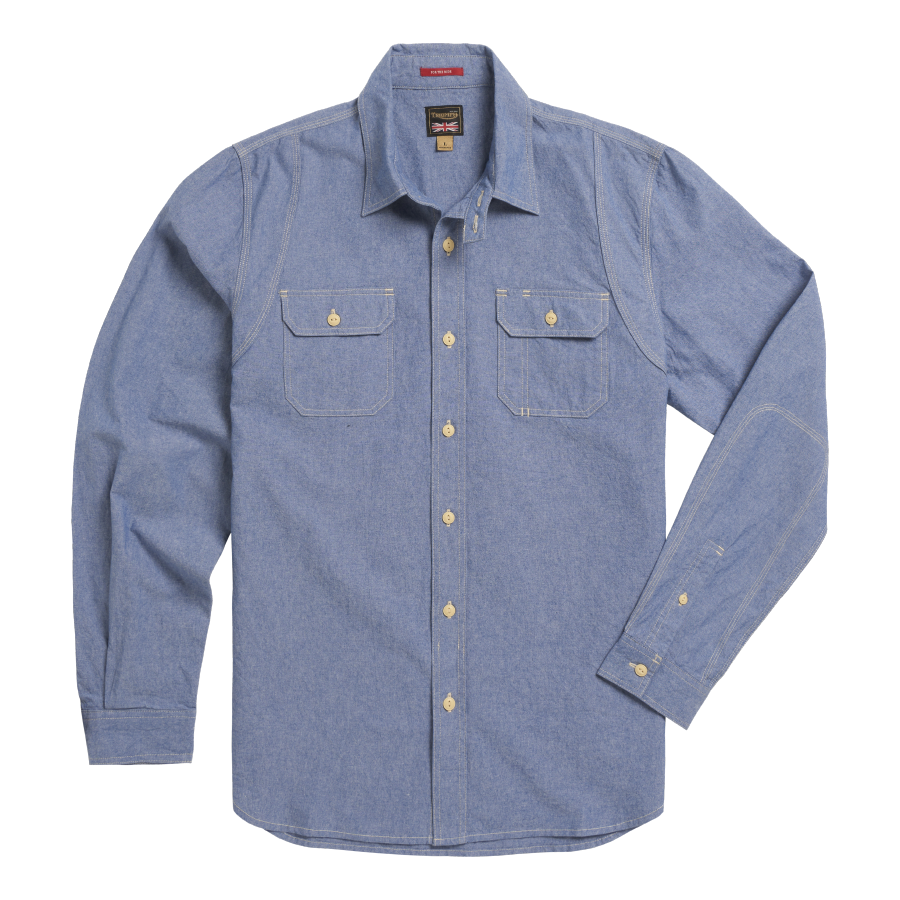 Railroad Shirt in Chambray Blue | Triumph Heritage