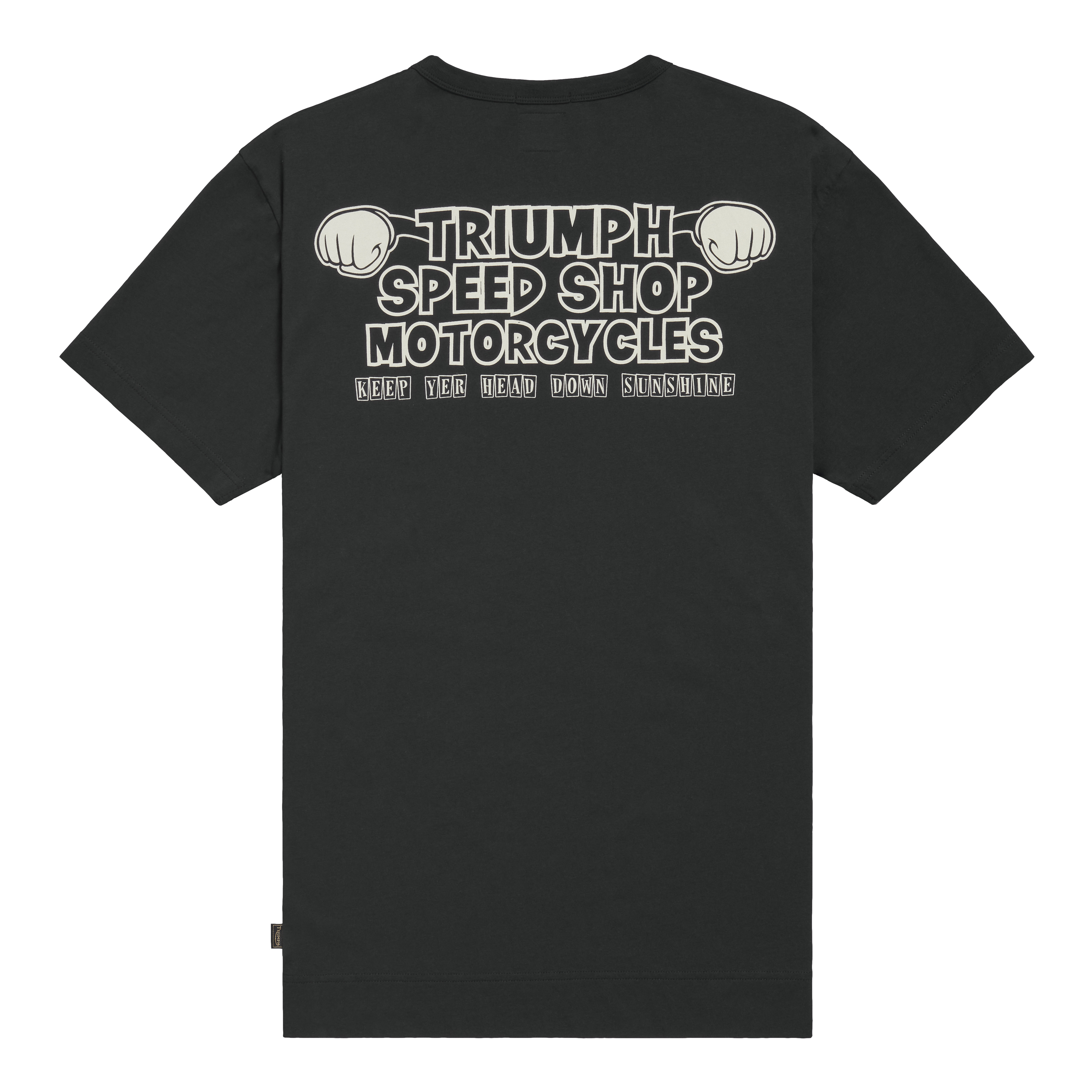 Head Down Graphic Tee in Black | Triumph Heritage