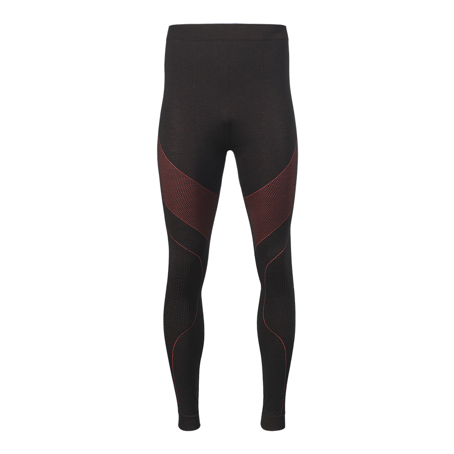 Merino Base Layer Legging in Black & Red | Motorcycle Clothing