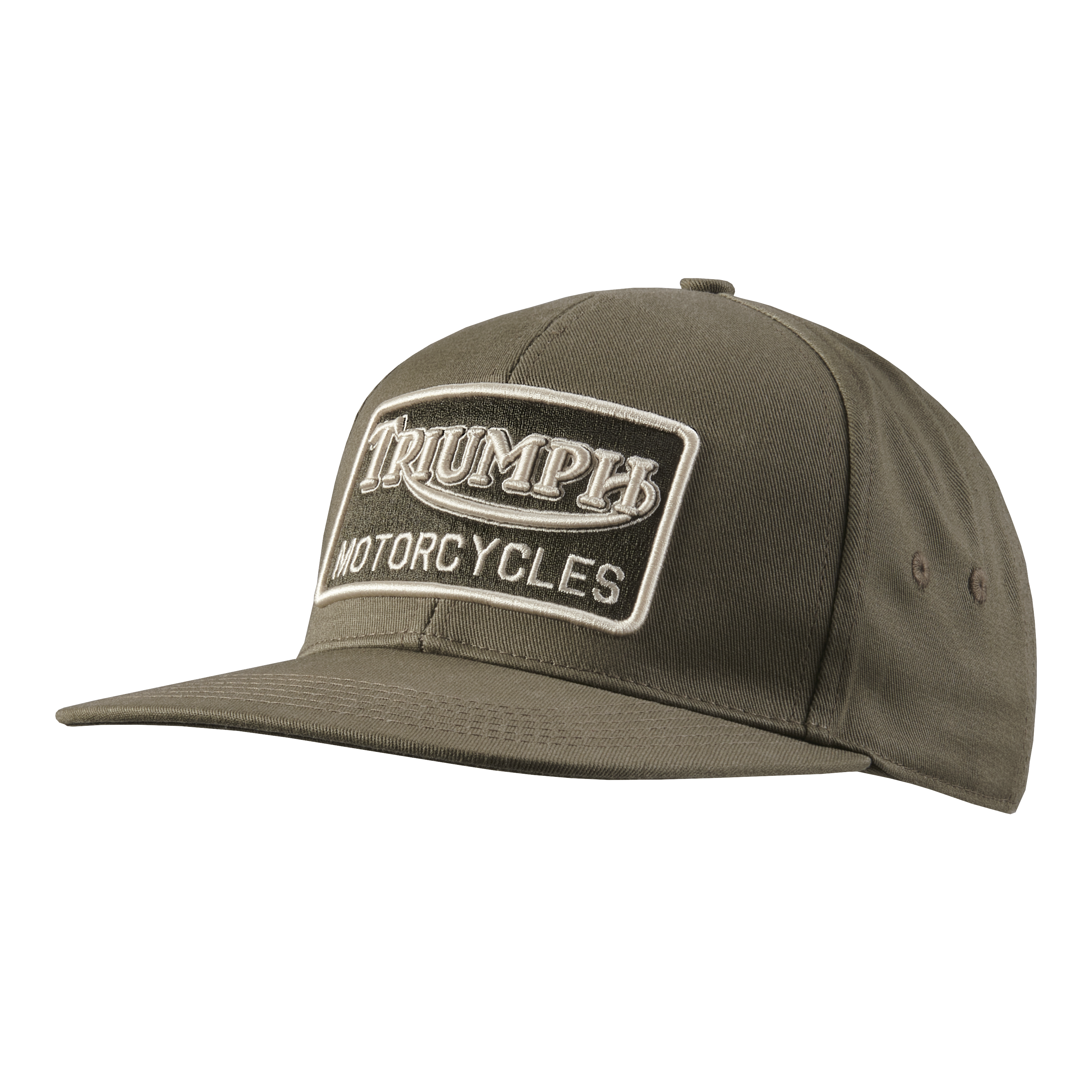 Straggler Khaki Flat Peak Cap | Triumph Heritage