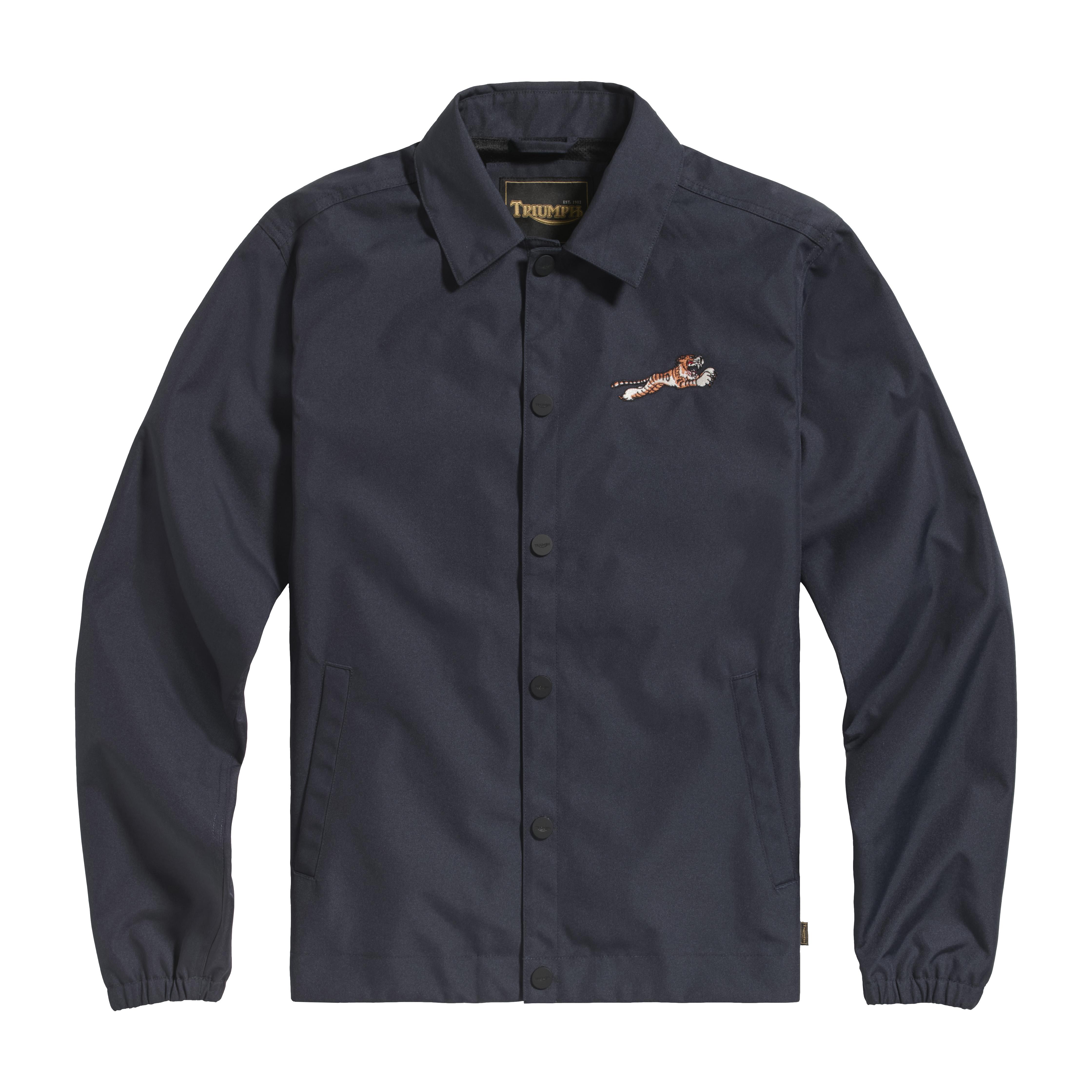 Team Coach Leaping Tiger Jacket in Indigo | Triumph Heritage